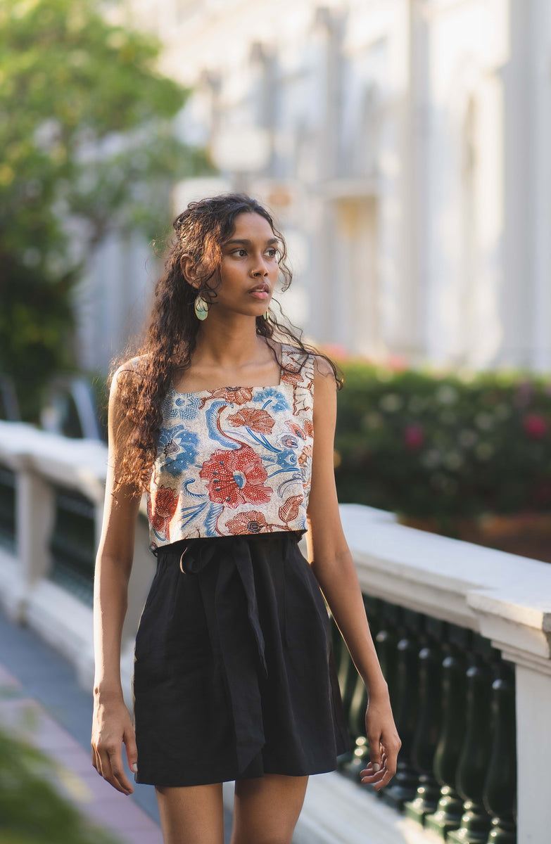 Psyche Box Top in Vintage Blue – Vespertine